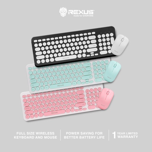 Jual Rexus Wireles Combo Keyboard Mouse KM10 | Shopee Indonesia