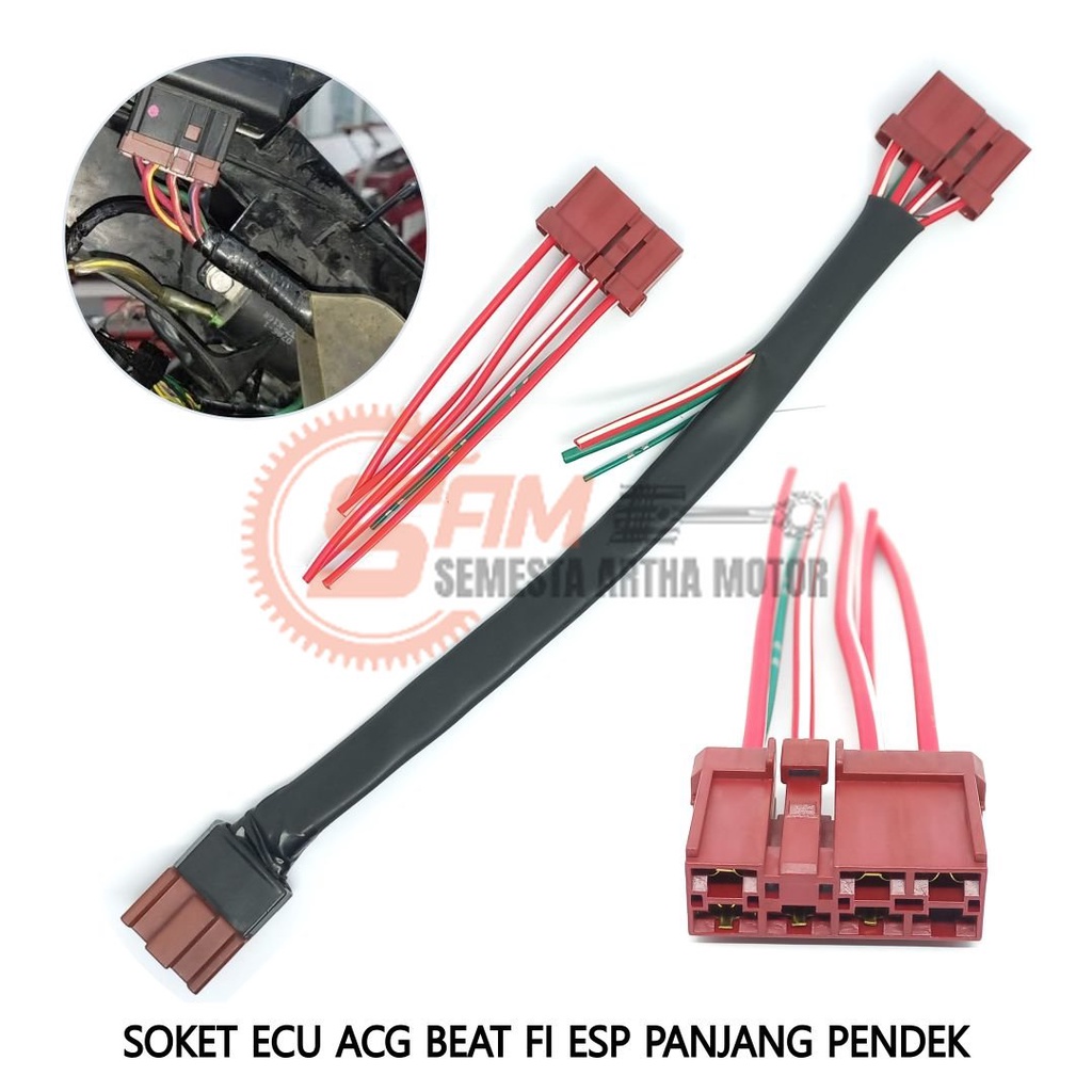 Jual Soket Kabel ECU Kiprok Beat Fi Vario 110 Scoopy Esp Socket ECM ACG | Shopee Indonesia