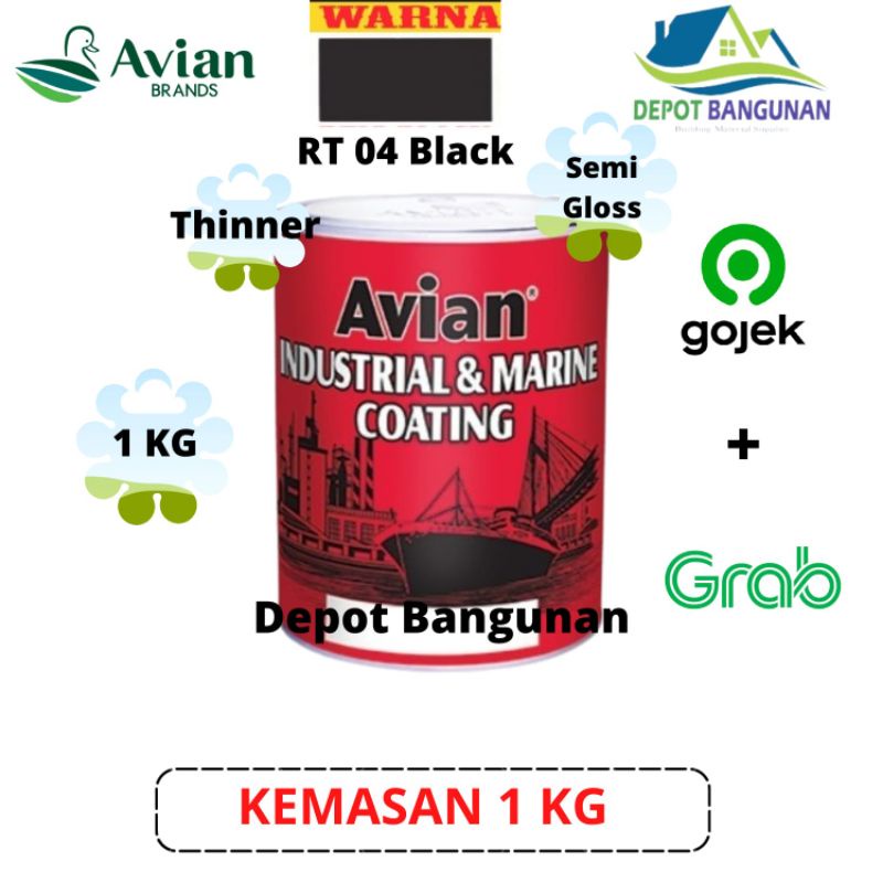Jual Cat Jalan Cat Kapal Marine Coating Jalan Roadline Paint. AVIAN RT ...