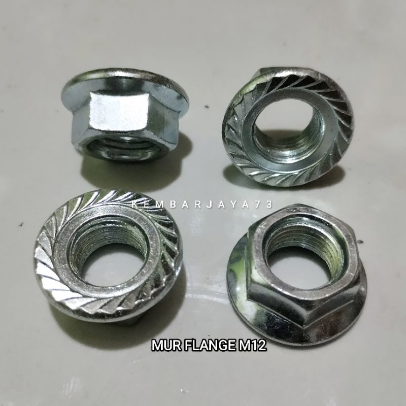 Jual Mur Flange Mur As Roda Flange M12 Kunci 17 Flange Nut Grade A ...