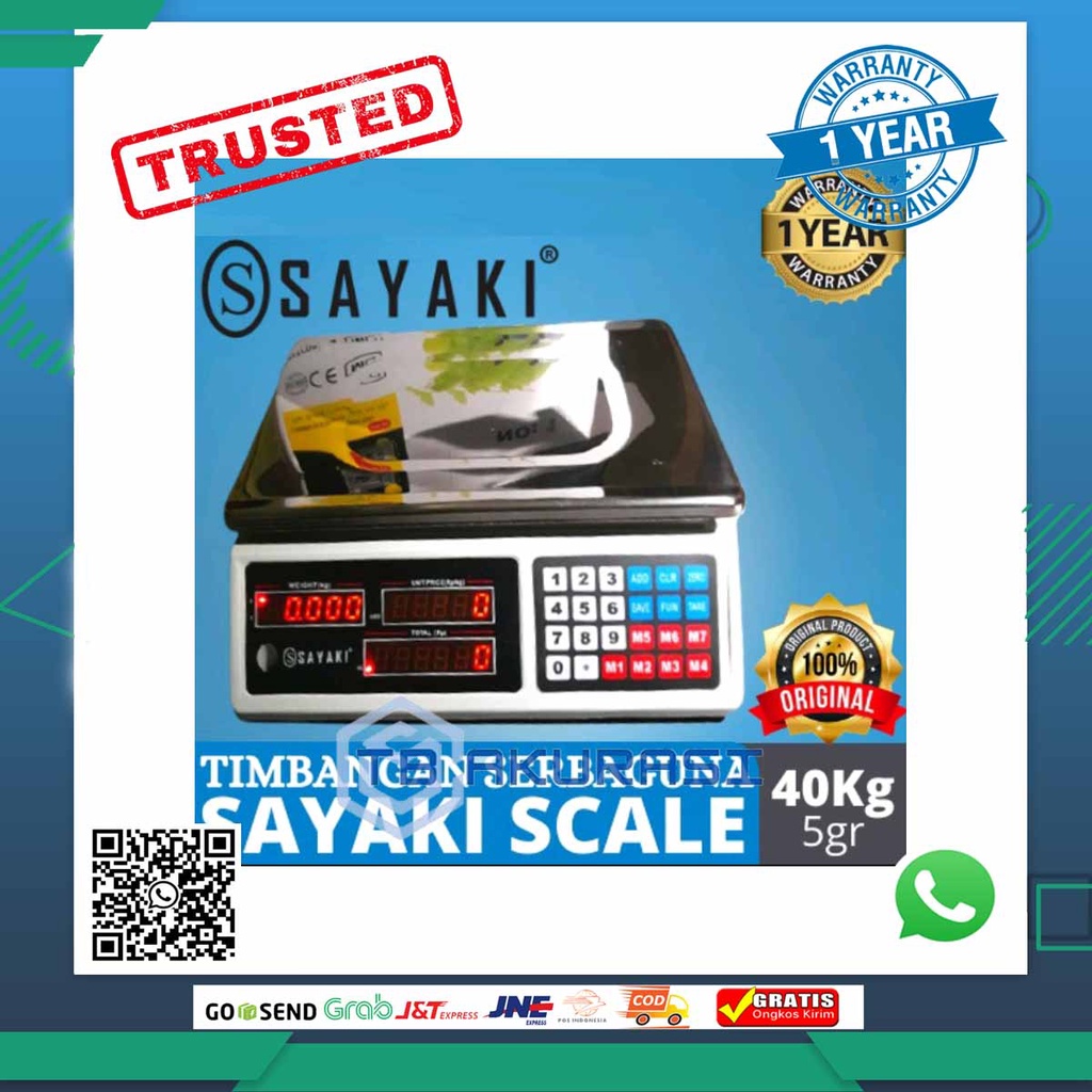 Jual Timbangan Sayaki Scale Murah Buah Digital Sembako Serbaguna ...
