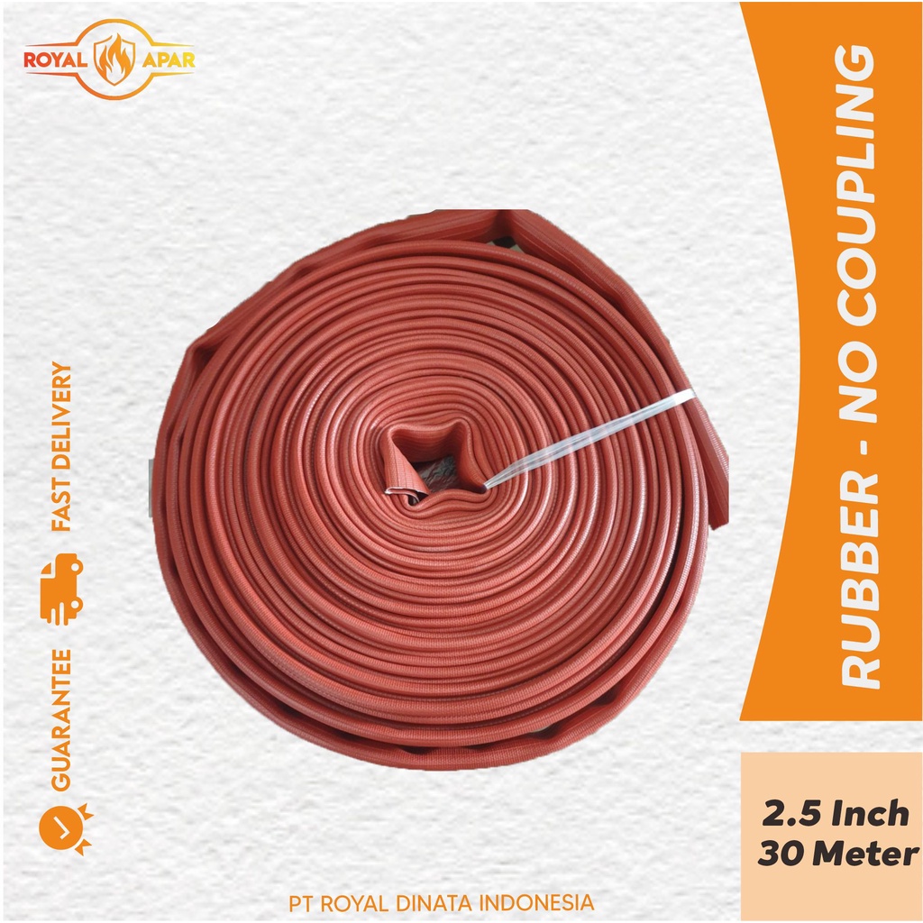 Jual Rubber Fire Hose 2.5 Inch x 30 m Selang Pemadam | Shopee Indonesia