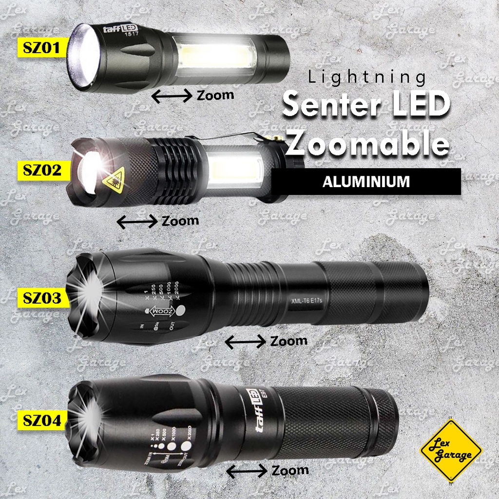 Jual Senter LED Mini Super Terang Police SWAT Zoom USB Cree XML T6 Q5 18650 | Shopee Indonesia