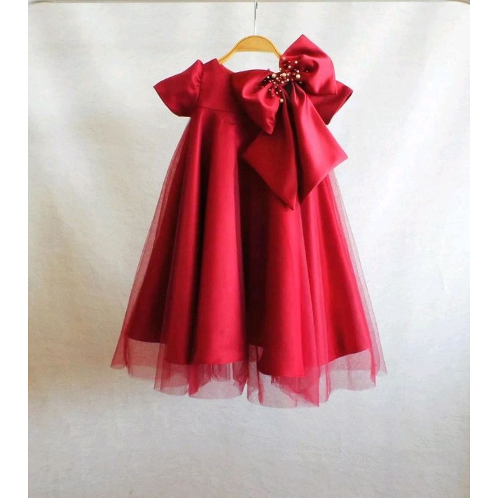 Jual Riska Ribbon Dress pesta anak | Shopee Indonesia