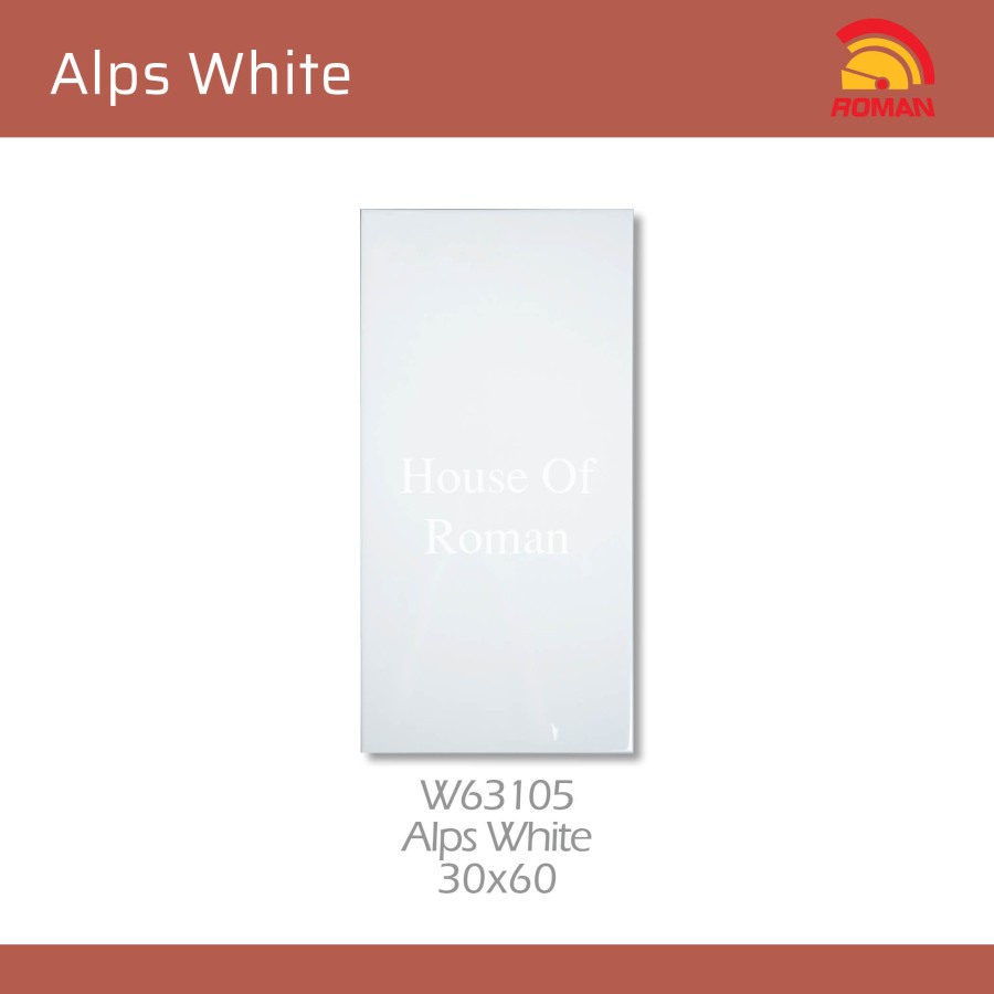 Jual ROMAN KERAMIK ALPS WHITE 30X60 W63105 (ROMAN HOUSE OF ROMAN) | Shopee Indonesia