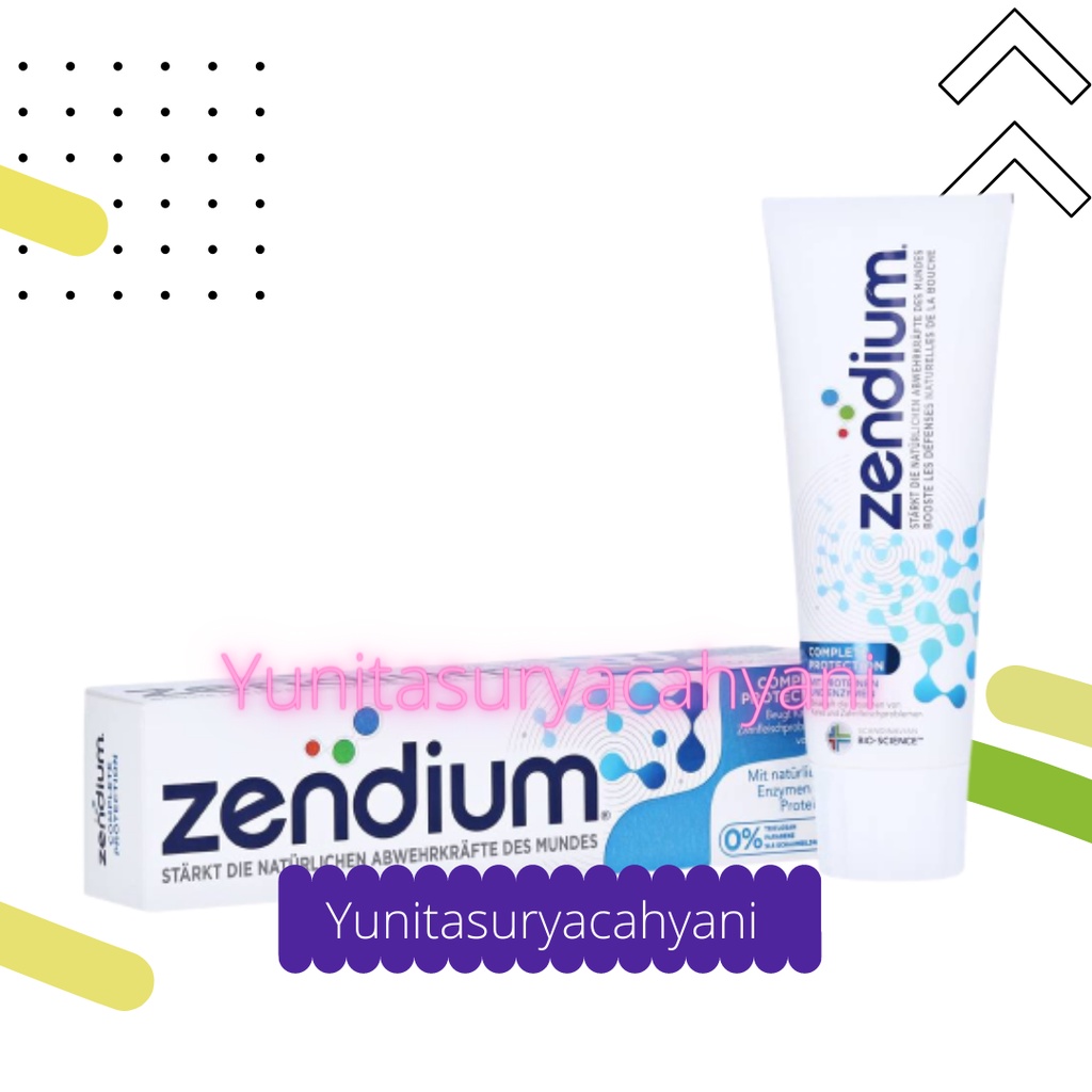 Jual Zendium Complete Protection Toothpaste 75ml pasta gigi | odol ...