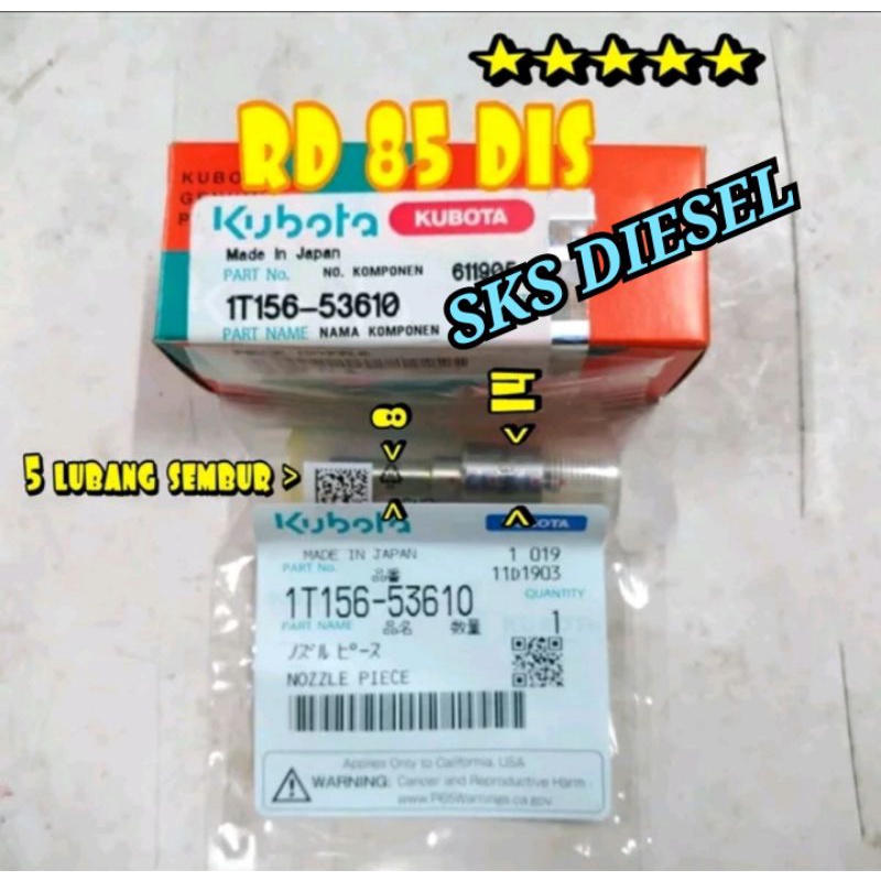 Jual RD85 DIS Nozzle Nosel Nojel Nozel Mesin Diesel Kubota RD-85 RD 85 ...