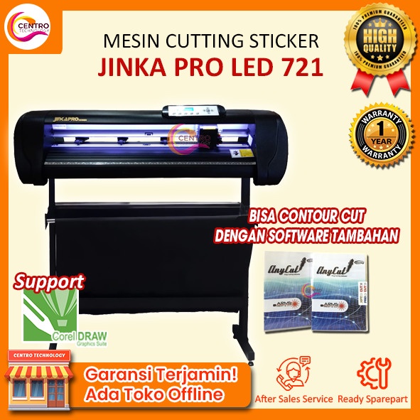 Jual MESIN CUTTING STICKER JINKA PRO / XL PRO 721 LED CORELDRAW 60 CM ...
