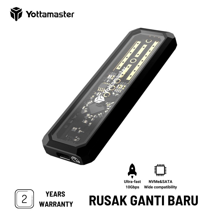 Jual Dck Yottamaster Y Defender M.2 Nvme/Ngff Ssd Enclosure ( Df3-C3 ...