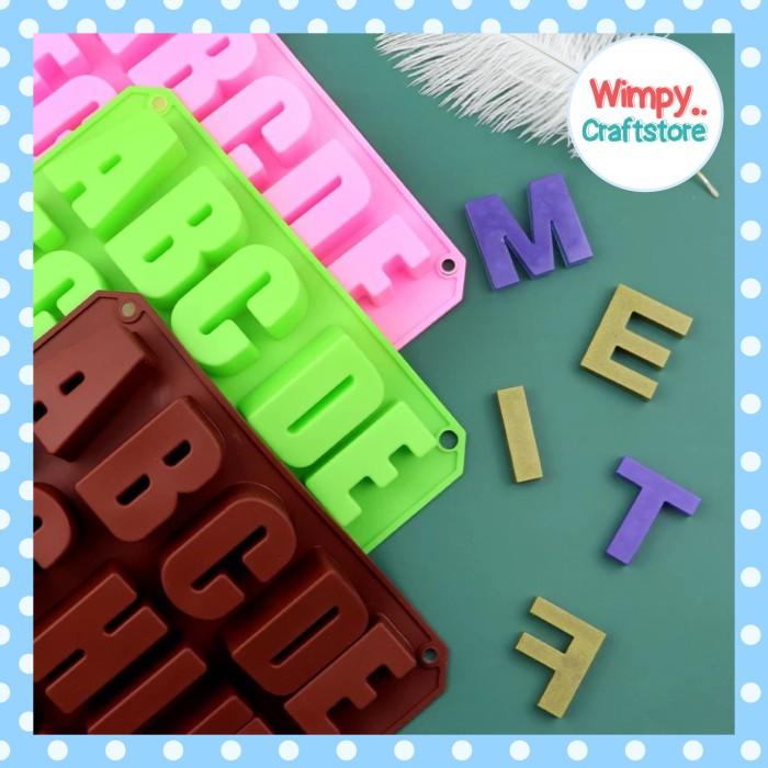 Jual Cetakan Huruf JUMBO Alphabet ALfabet Cetakan Sabun Resin Lilin ...