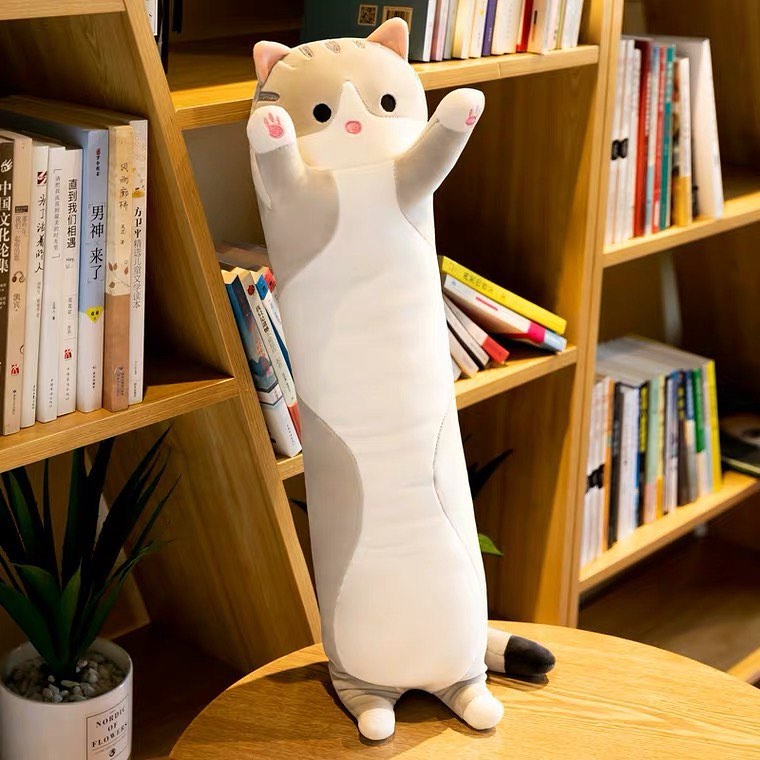 Jual Bantal Guling Kucing Boneka Tinggi 60cm Bahan Yelvo Berlabel SNI ...