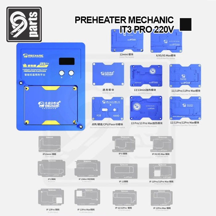 Jual Hp Preheater Mechanic It3 Pro 220V Original Sipport Iphone X-13 ...