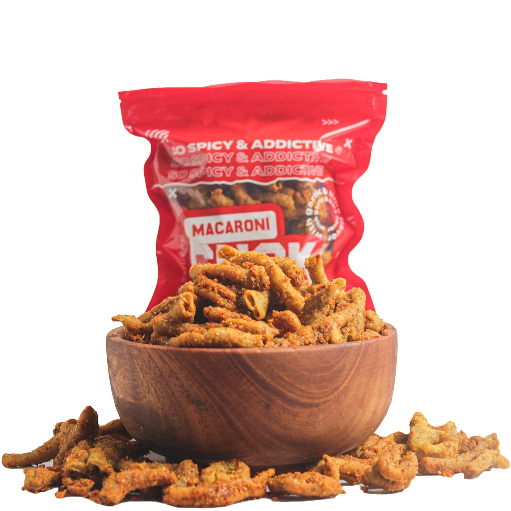 Jual Macaroni Cuck Keripik Usus Pedas Daun Jeruk Kemasan Reguler 80gr | Shopee Indonesia
