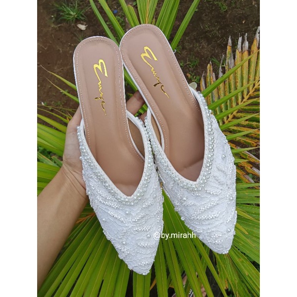 Jual Best Seller ,Selop Pengantin Putih / wedding shoes / selop wedding ...