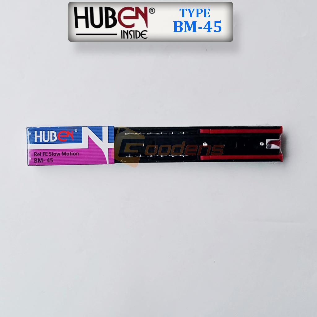 Jual Huben BM-45 25cm Rel Laci Slow Motion Full Extension Double Track | Shopee Indonesia