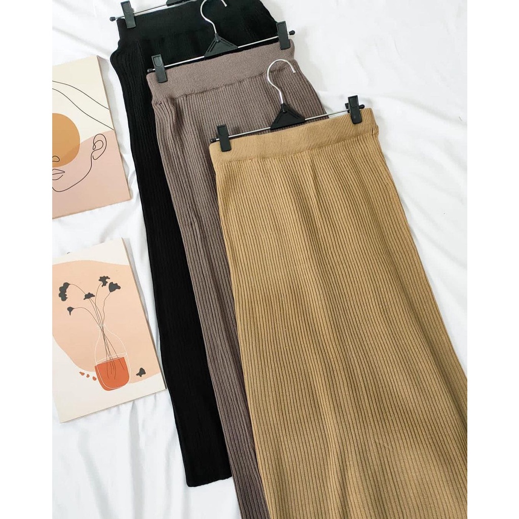 Jual ROK RAJUT PREMIUM TEBAL / ROK RAJUT GRACILA / MAXI SKIRT RAJUT ...