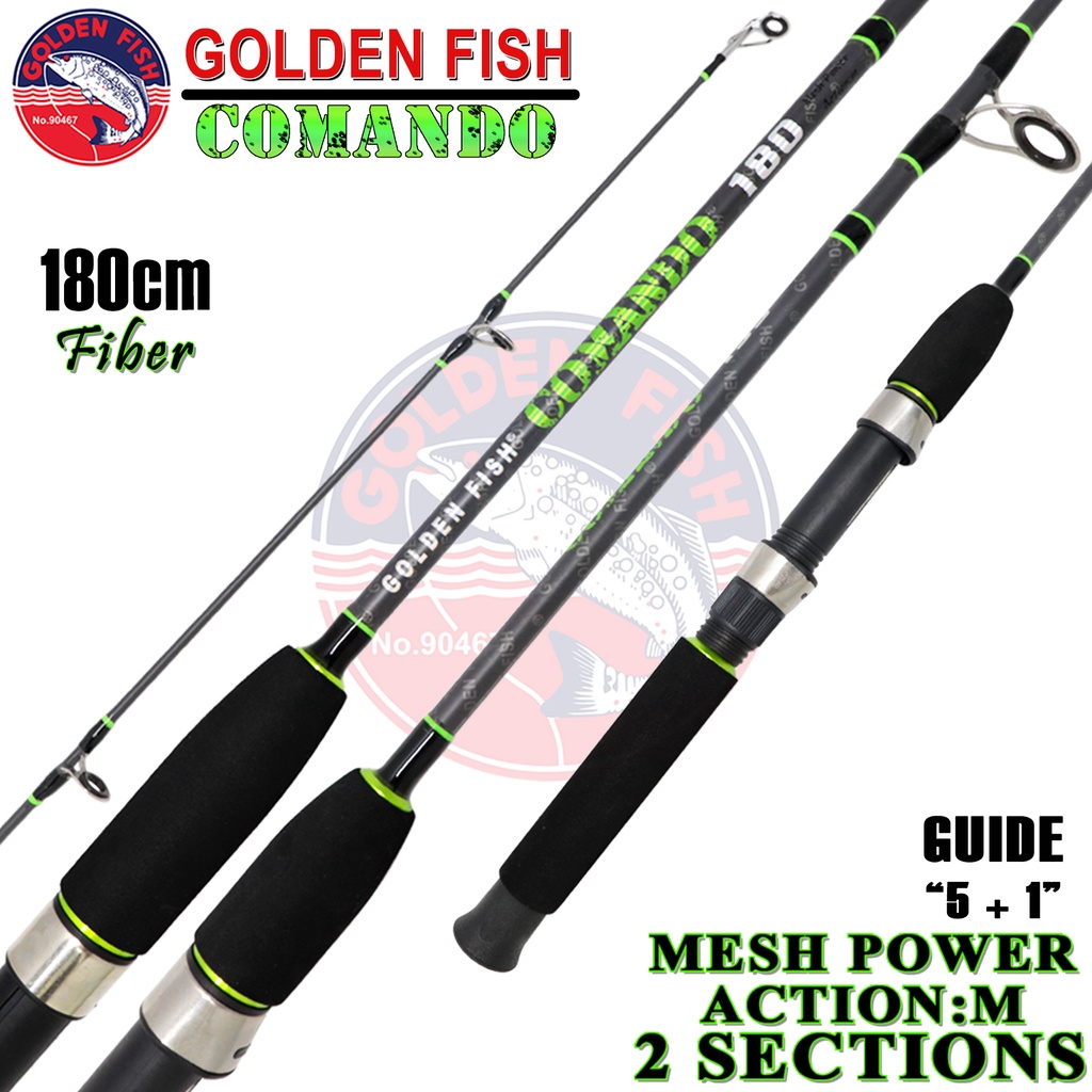 Jual ROD GOLDENFISH COMANDO FIBER SOLID | Shopee Indonesia