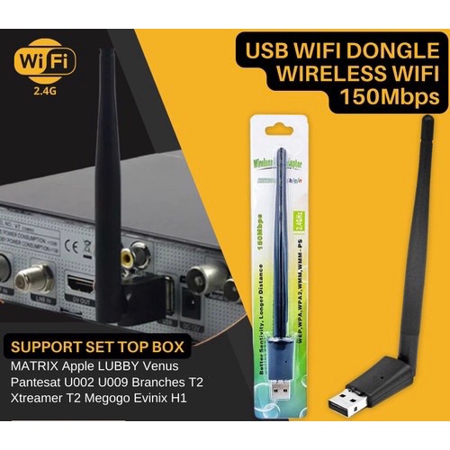 Jual WiFi Dongle STB USB Wifi Set Top Box Adapter Antena Wifi DVR Wifi ...