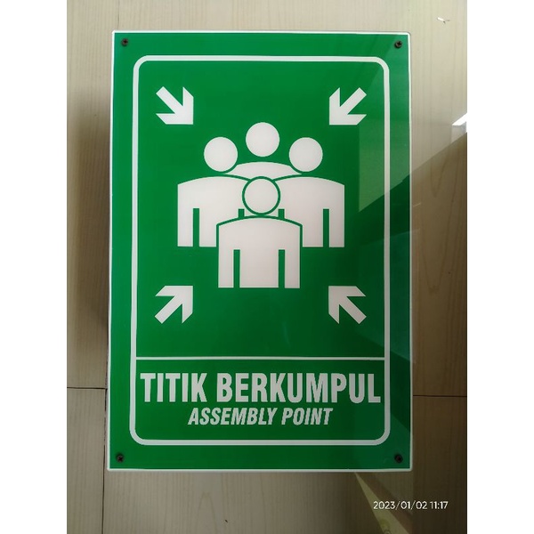Jual Akrilik Titik Kumpul Atau Titik Berkumpul / Assembly Point ...
