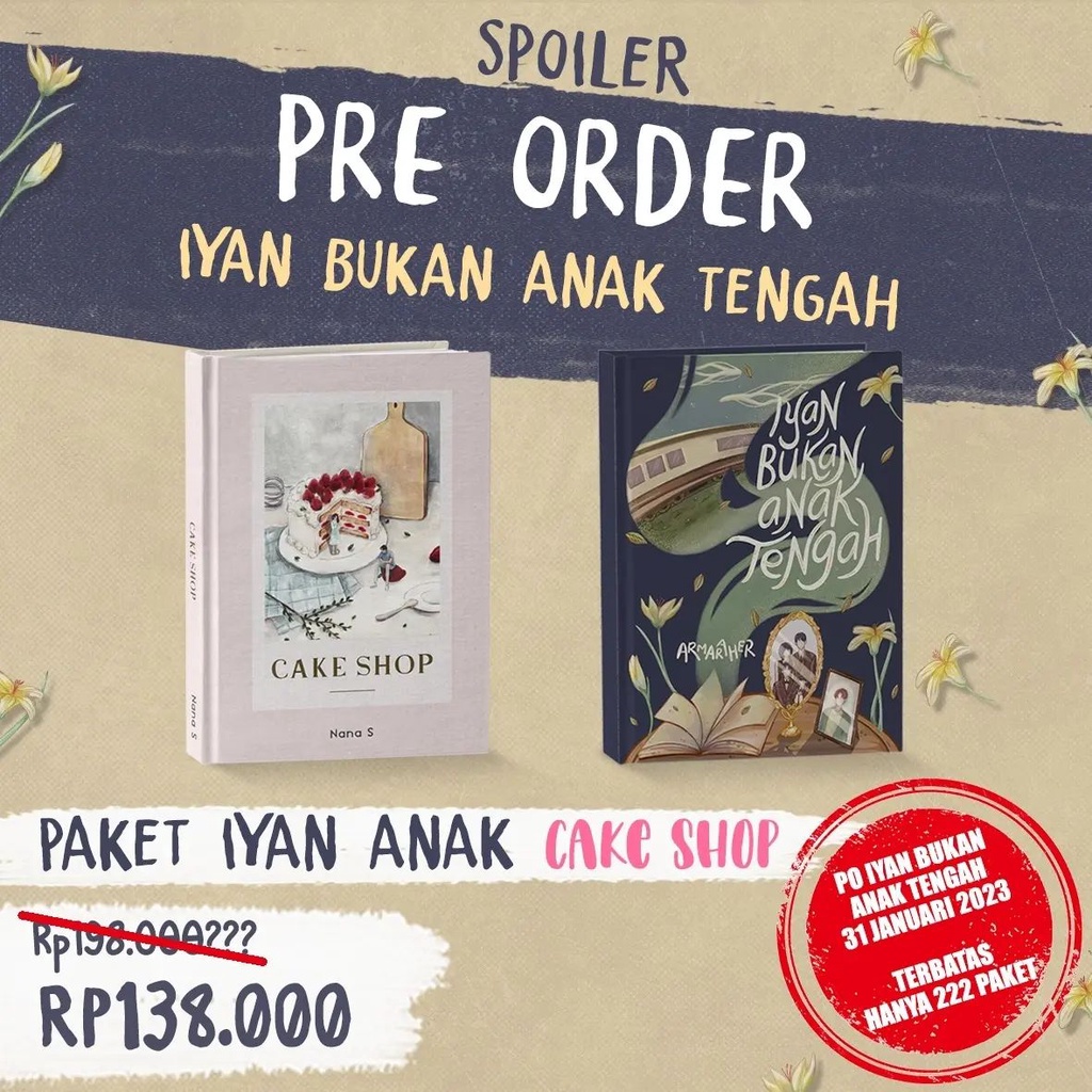 Jual Bunding Novel Iyan Bukan Anak Tengah & Cake Shop | Shopee Indonesia