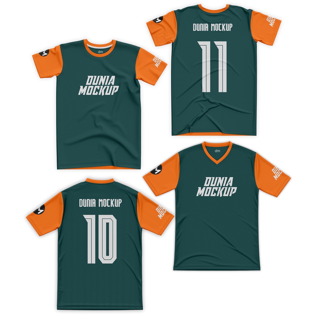 Jual Mockup Jersey V&O Neck Flat - CDR | Shopee Indonesia