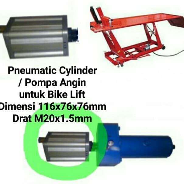 Jual Silinder Pneumatic Cylinder / Pompa Angin Bike Lift | Shopee Indonesia