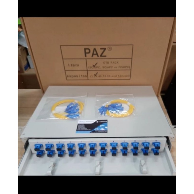Jual PAZ OTB RACK 24 CORE PAZ LENGKAP ADAPTOR + PIGTAIL SC UPC SINGLEMODE ORIGINAL PAZ | Shopee ...