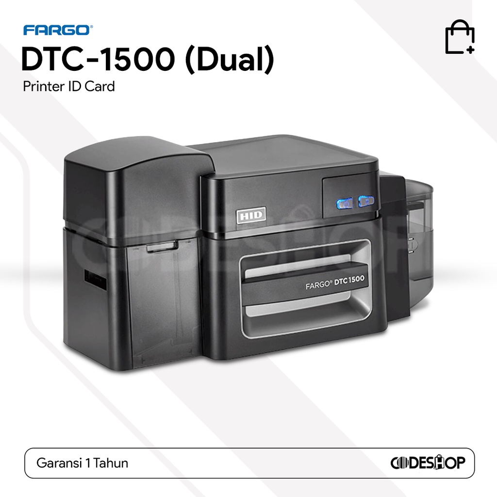 Jual ID Card Printer FARGO DTC 1500 Dual Side Cetak Kartu 300 DPI ...