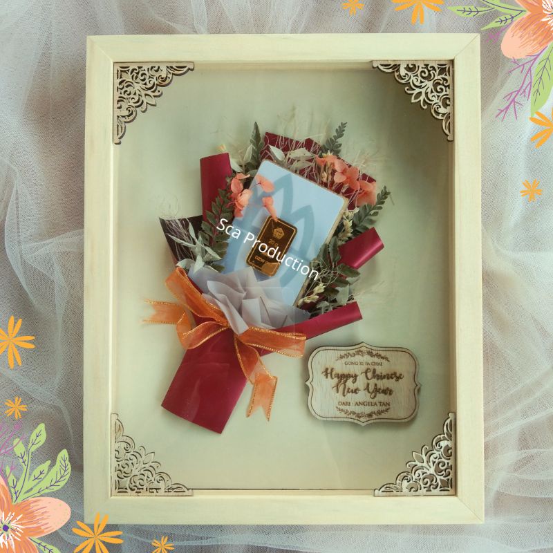 Jual pigura mahar pernikahan & gift model bucket mini ukuran 20x25 cm ...