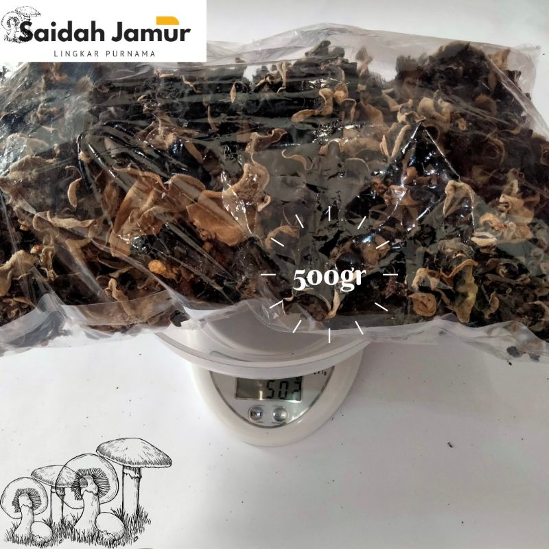 Jual Jamur Kuping Hitam Kering 500gram/Masakan Ibu dirumah/ Sayur SOP ...