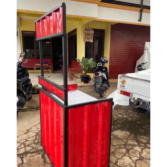 Jual Booth Jualan Makanan Minuman / Booth Portable / Gerobak Lipat ...