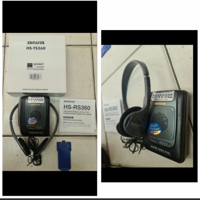 Jual WALKMAN AIWA HSTS 360 ORIGINAL JAPAN PITAKASET,RADIO,SUPER BASS | Shopee Indonesia