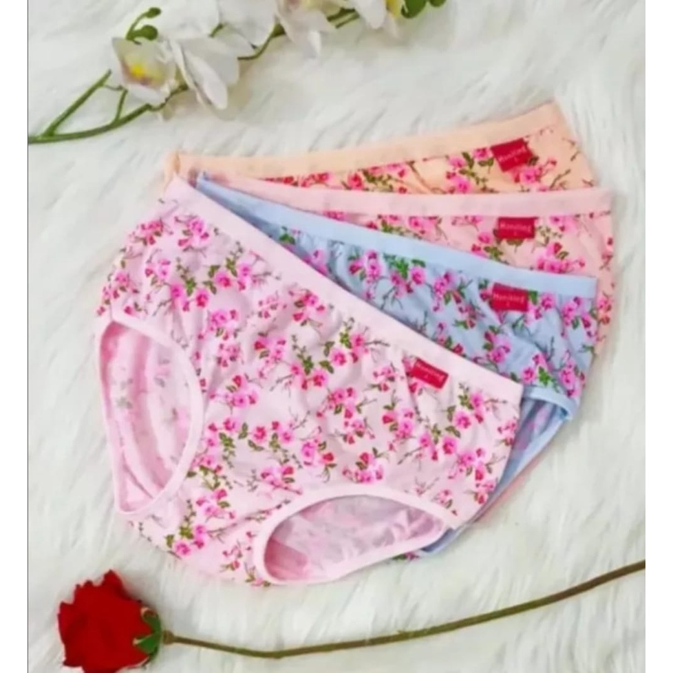 Jual TERLARIS... 6 PCS CELANA DALAM WANITA MOTIF BUNGA/CELANA DALAM WANITA SABLON BUNGA/CD ...