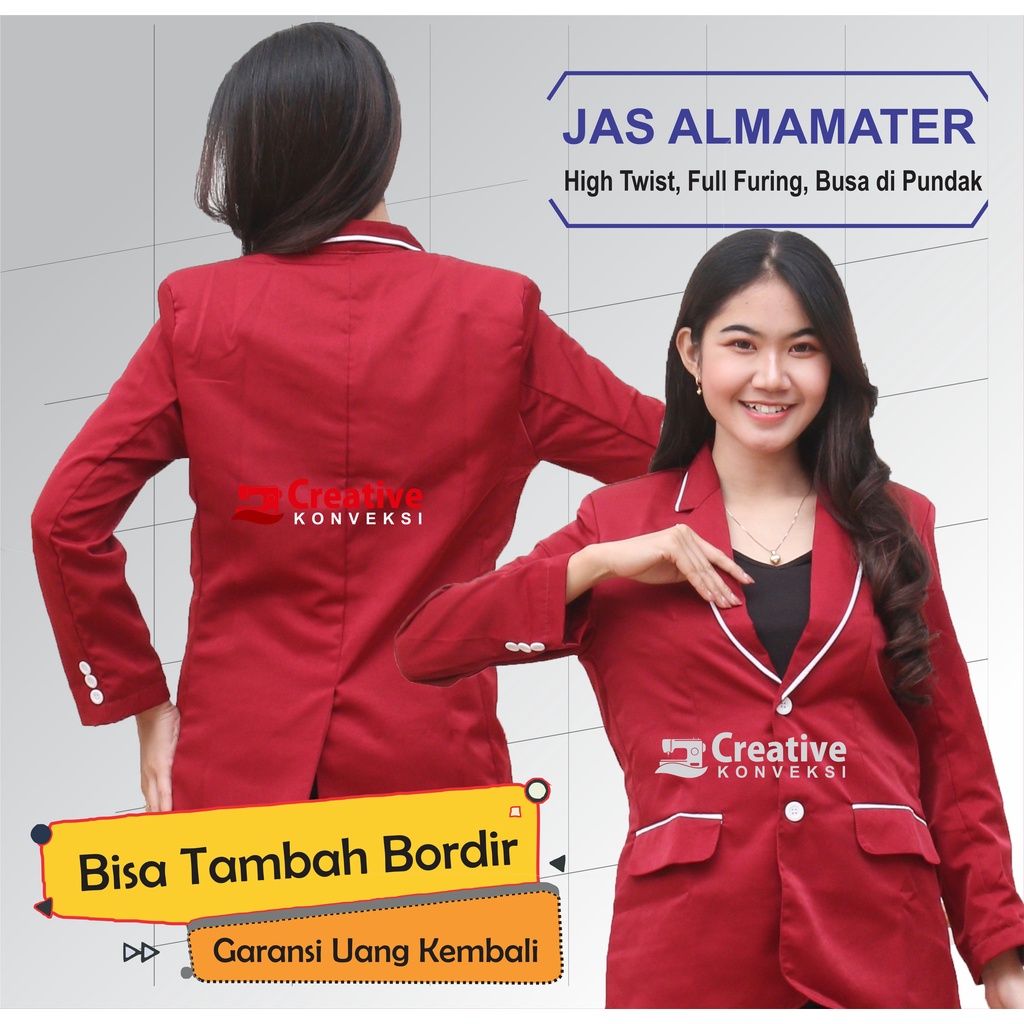 Jual JAS ALMAMATER SEKOLAH MERAH MARUN OSIS SMP SMA PONDOK PESANTREN ...