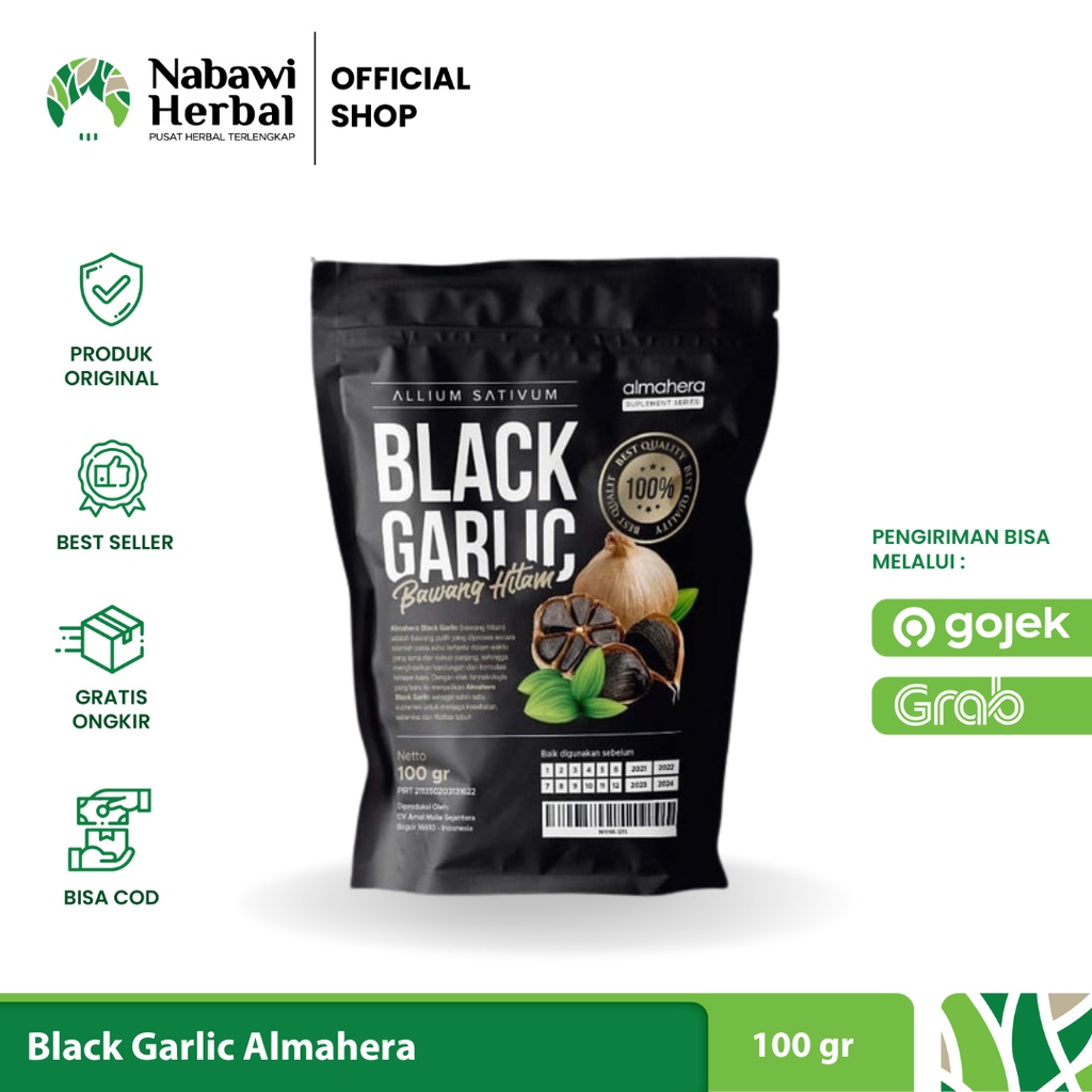 Jual ALMAHERA - Black Garlic Bawang Hitam Super Food 100gr | Shopee ...