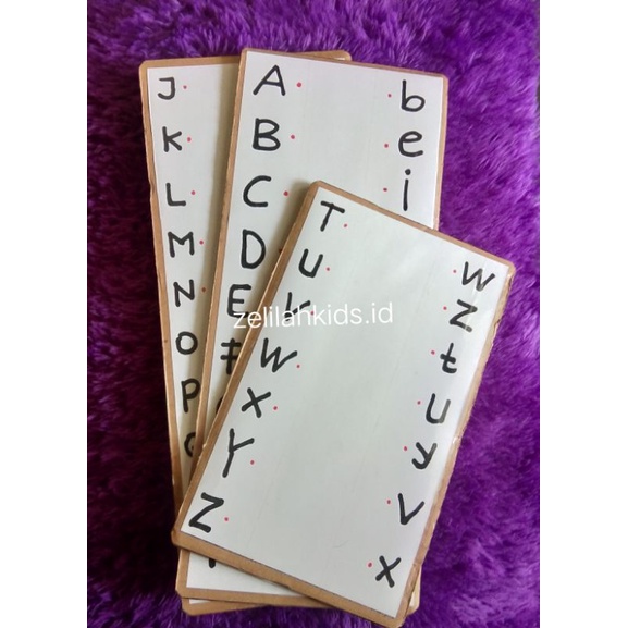 Jual diy prewriting skill / latihan mencocokkan huruf alfabet | Shopee ...