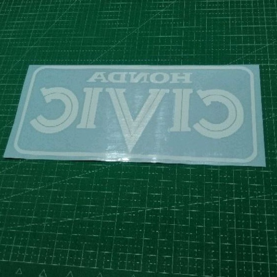Jual stiker kaca belakang honda civic deluxe cutting sticker oracal ...