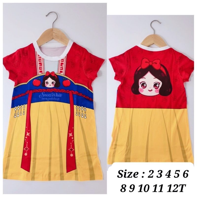 Jual daster/dress anak snow white | Shopee Indonesia