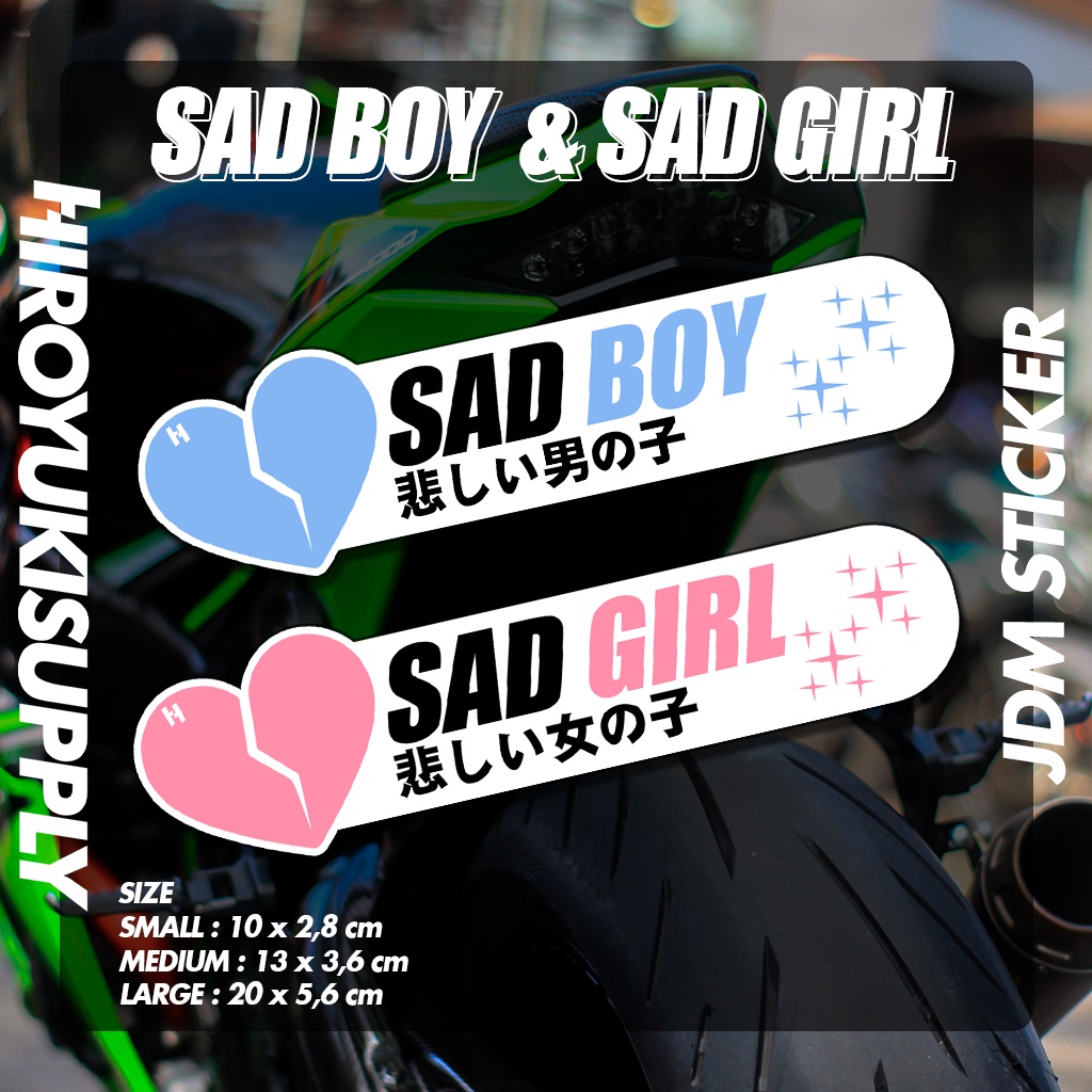 Jual Sticker JDM Sad Boy & Sad Girl | Shopee Indonesia