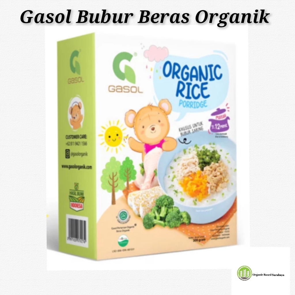 Jual Gasol Bubur Beras Organik Kemasan Baru 200gr | Shopee Indonesia
