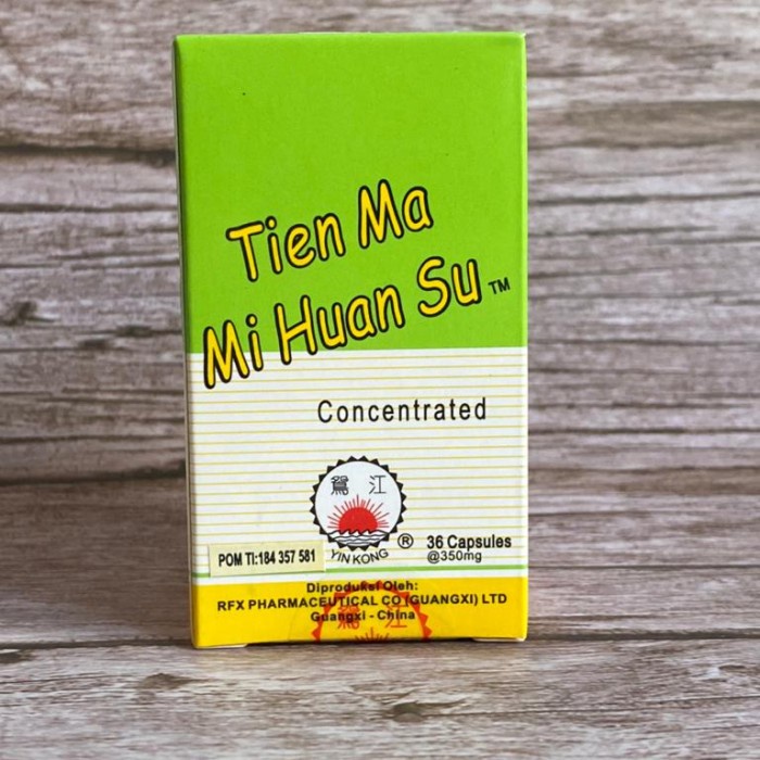 Jual Tien Ma Mi Huan Su. Obat Pusing Hipertensi, Vertigo, Insomia ...