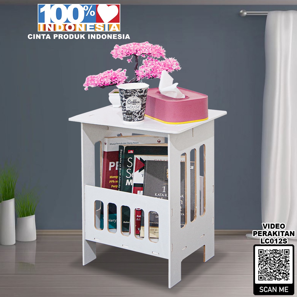 Jual Meja Sudut Persegi Nakas Pojok Minimalis Samping Teras Kamar Tidur ...