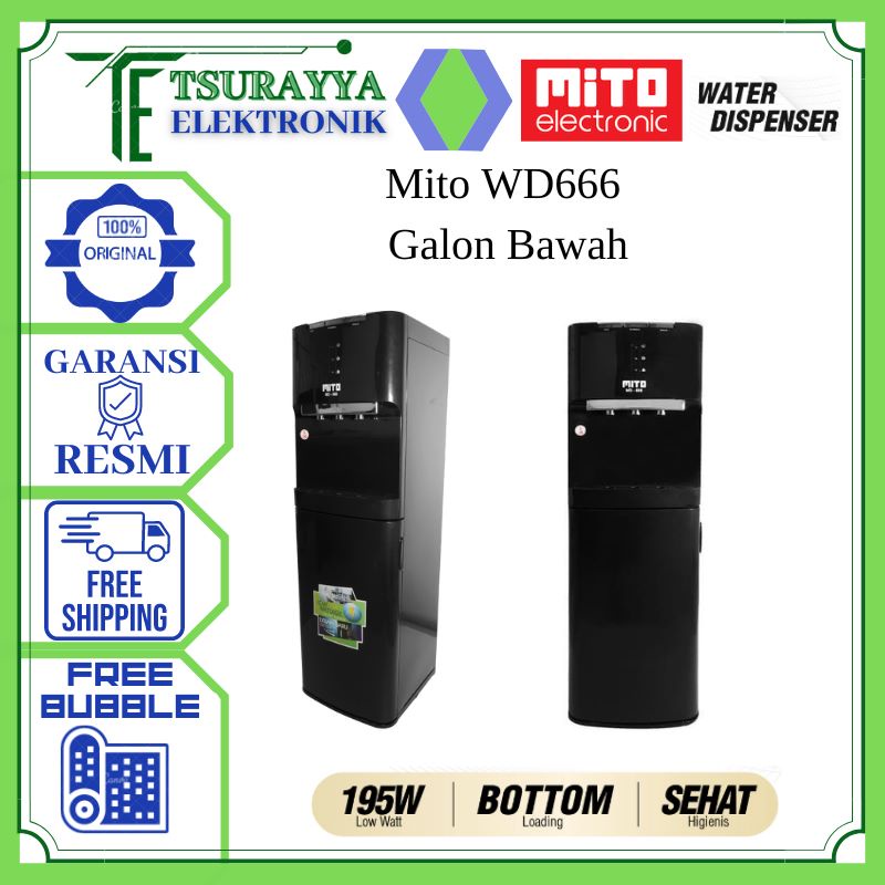 Jual Water dispenser galon bawah MITO MD-666 MD666 ORIGINAL | Shopee ...