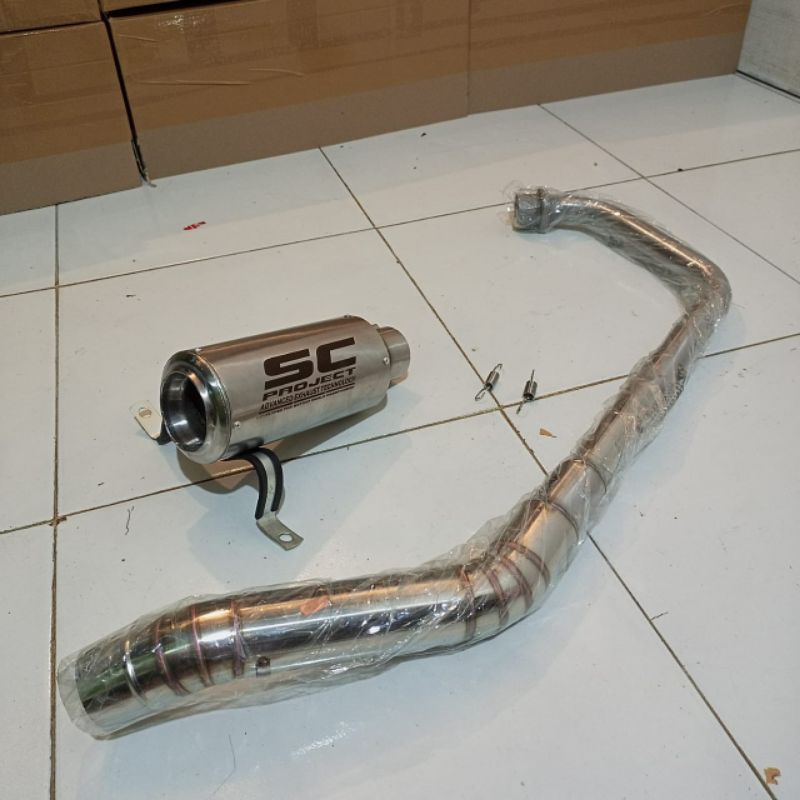 Jual KNALPOT RACING SC PROJECT UNTUK VIXON R15 GSX SATRIAFU SONIC CBNEW ...