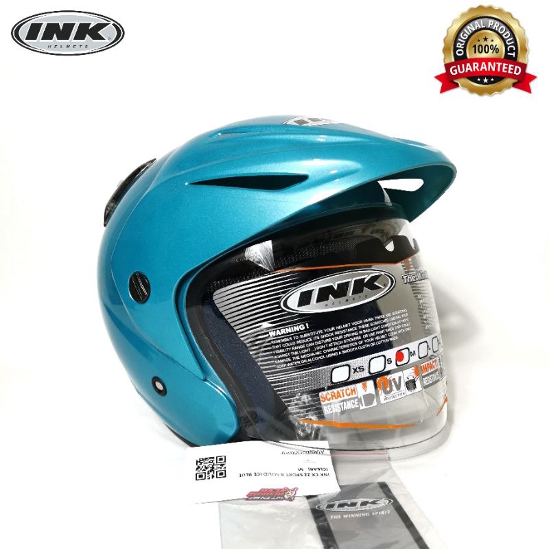 Jual HELM INK CX22 ICE BLUE ORIGINAL HELM INK CX 22 BLUE ICE ASLI HELM ...