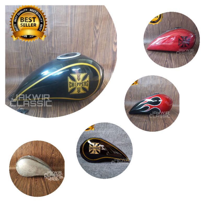 Jual Tangki Teardrop Japstyle Chopper Bobber Custom Tangki Cat bobber ...