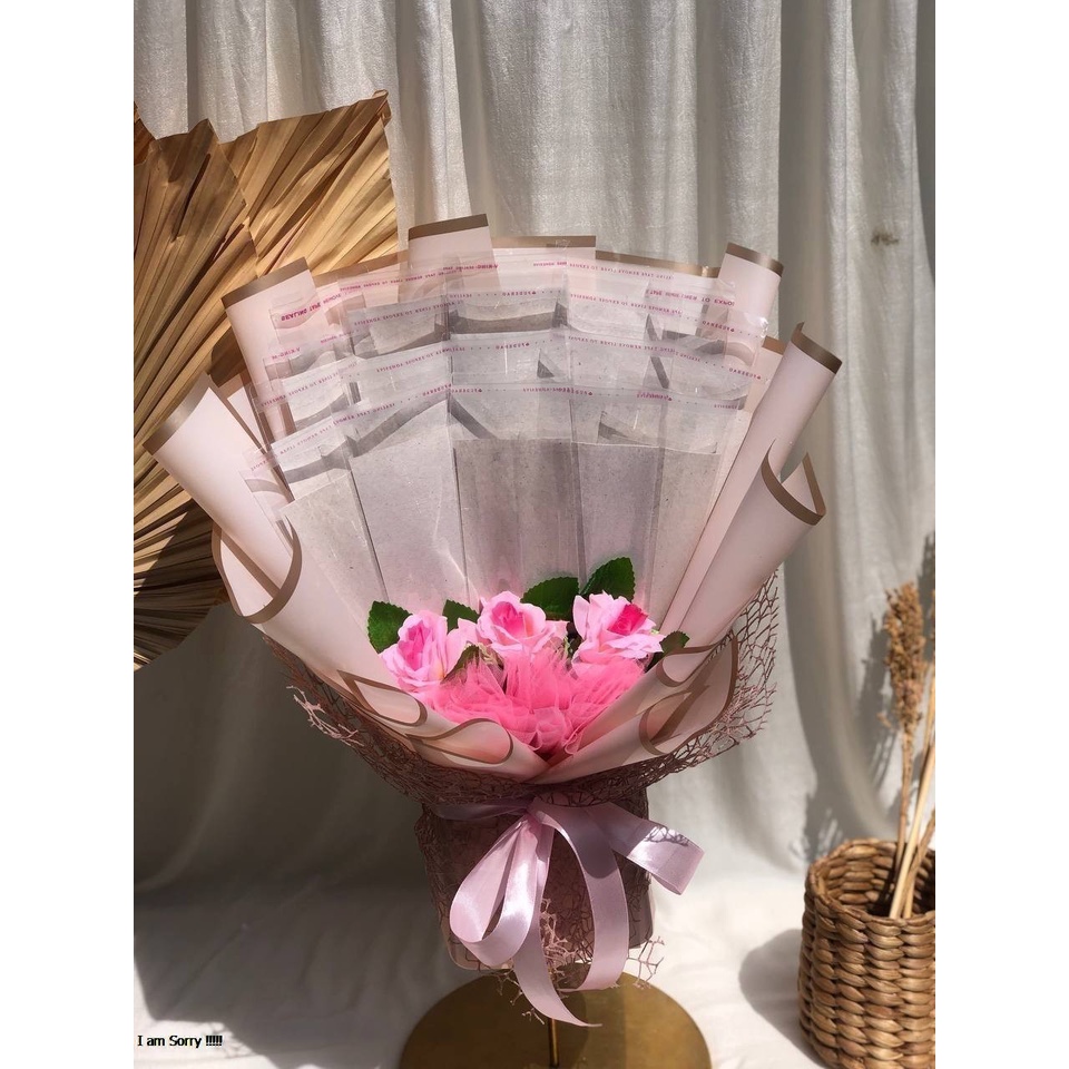 Jual Buket uang kosong 10 lembar free kartu ucapan warna pink | Shopee ...