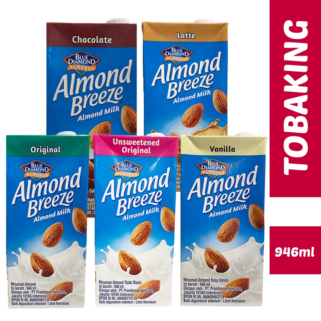 Jual Almond Breeze Blue Diamond 946ml Almond Milk Vanilla Chocolate Latte Barista | Shopee Indonesia