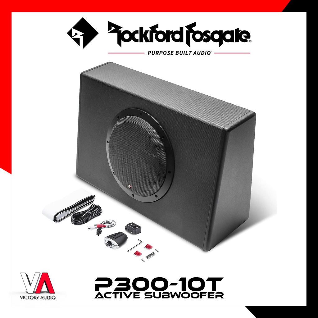 Jual Subwoofer Aktif Bass Box 10 Inch ROCKFORD FOSGATE P300-10T Active ...