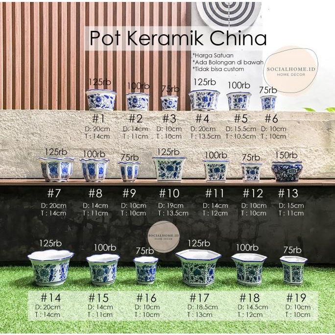 Jual Pot Keramik China Putih / Porcelain / Guci / Asbak | Shopee Indonesia